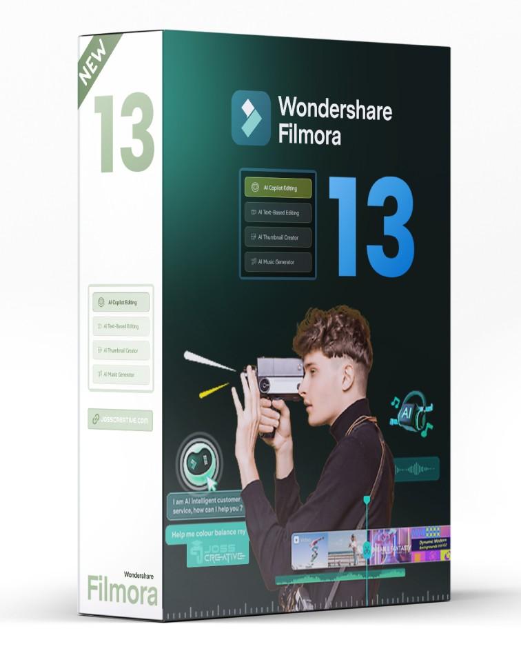 Filmora 13 Lifetime Premium Subscription - Joss Creative Agency