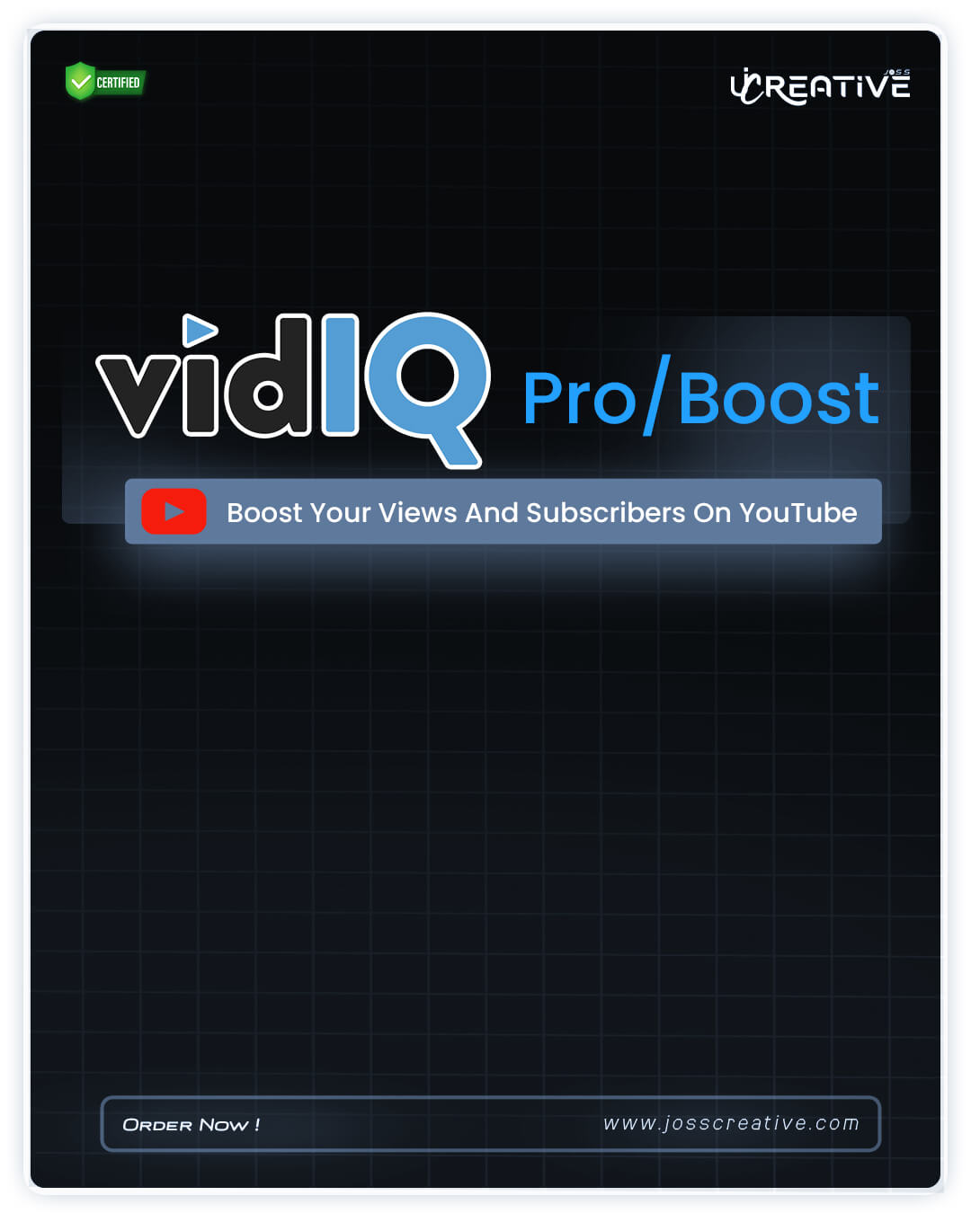 VidiQ Pro & Boost Plan Subscription