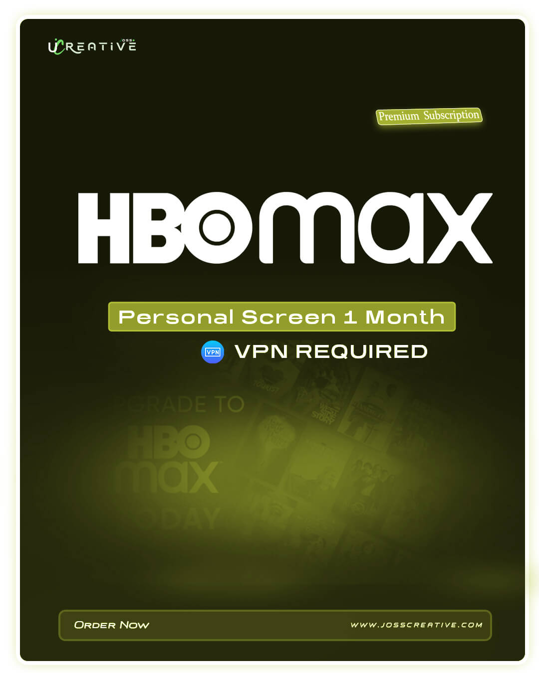 HBO MAX 1-Month Subscription